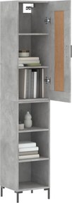 Skříň highboard betonově šedá 34,5x34x180 cm kompozitní dřevo 3200325