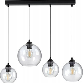 Lampa Lustr různé skleněné koule Transparentní Led