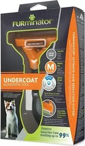 Furminator M dlouhá srst / Vyčesávací hrablo pro psy / Střední plemena