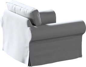 Potah na křeslo IKEA Ektorp barva šedá látka sametová