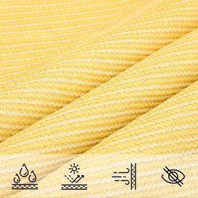 Plachta proti slunci 160 g/m² béžová 6 x 7 m HDPE 311139