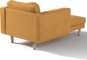 Potah na IKEA Norsborg šezlong s loketními opěrkami barva žlutá látka pletený vzor