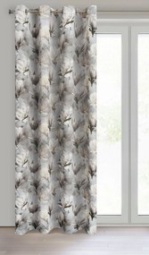 ZATEMŇOVACÍ ZÁVĚS NA KROUŽCÍCH LARI 140X250 CM VZOROVANÁ