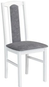 Drewmix jídelní židle BOS 7 dřevo: bílá, potahový materiál: látka s doplatkem