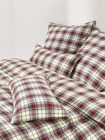 Károvaný flanelový povlak na přikrývku Linsay
