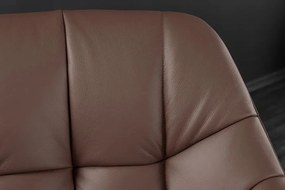 Designová otočná židle Vallerina hnědá