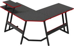 Herní stůl BG02 černý 130 cm