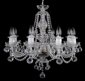 8 Arms small crystal chandelier with cut crystal balls