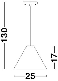 Nova Luce Závěsné svítidlo WERA, 25cm, E27 1x12W Barva: Tmavý ořech