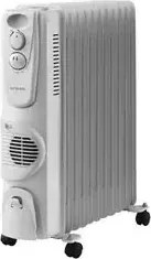 Orava OH-11 bílá / Elektrický olejový radiátor / 2500W / 3 stupně / 15