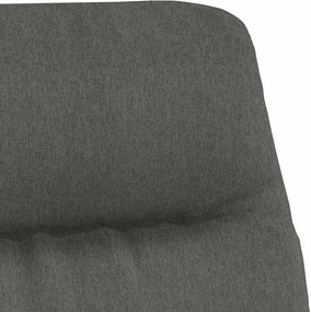 Relaxační křeslo tmavě šedé textil 341149