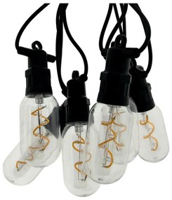Baterie Centrum LED Venkovní dekorační řetěz 6xLED/0,6W/230V 4,5 m IP44 černá 034 0001081