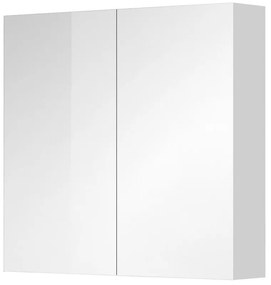 Mereo Mereo, Koupelnová galerka 60 cm nebo 80 cm, zrcadlová skříňka, 2x dveře, bílá, CN717GB