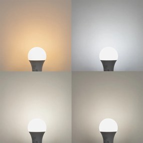 Sada 3 chytrých LED žárovek E27 A60 matné RGBW 8,5W 806lm 2700K