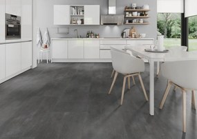 Vinylová podlaha lepená ECO 55 071 Cement Dark Grey, 914,4 x 457,2 mm, Oneflor