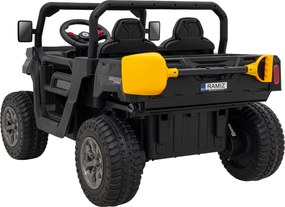 Ramiz Dětské auto Pick-Up Speed 900 černé + pohon 4x4 + pohyblivá korba