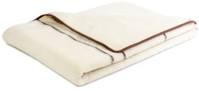 Kampol Kašmírová přikrývka 200x200 Greca přírodní krém Rehabilitační a zahřívací produkty