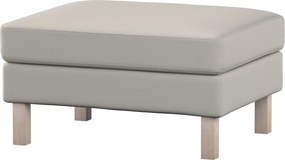 Potah na podnožku IKEA Karlstad barva šedá látka pletený vzor