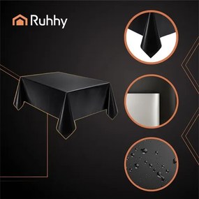 Dekorativní fóliový ubrus černý Ruhhy 26569, 137x274cm