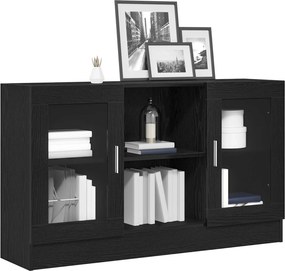 vidaXL Příborník 120 x 30,5 x 70 cm kompozitní dřevo [862522] Barva: Černá
