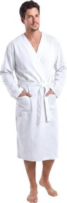 SCANquilt župan FITNESS BAG kimono bílá župan S/M