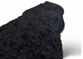 Islandská jehněčí kůže, hnědočerná, přírodní, střižený chlup, velikost II Střižený chlup 5 cm II - 100-110 cm