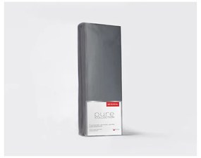 Saténové napínací prostěradlo Pure Collection tmavě šedá 180x200 Detexpol tmavě šedá ZG