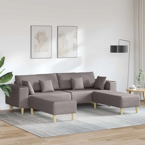 Pohovka 3 ks Taupe textil 3335167