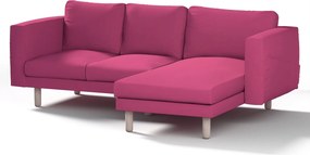 Potah na pohovku IKEA Norsborg 3-místná se šezlongem barva růžová látka pletený vzor