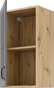 STILO ad | horní skříňka 40 GS-72 1F s policí | 40 cm | UNI dvířka | artisan/šedá