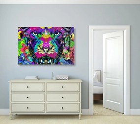 Obraz pestrobarevná šelma - 120x80 cm