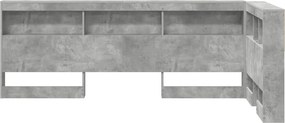 Úložné čelo postele Betonově šedá Kompozitní dřevo 3335520