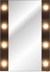 Nástěnné LED zrcadlo Dorothy 60 cm dub ristretto