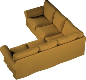 Potah na pohovku IKEA  Ektorp rohová barva žlutá látka pletený vzor