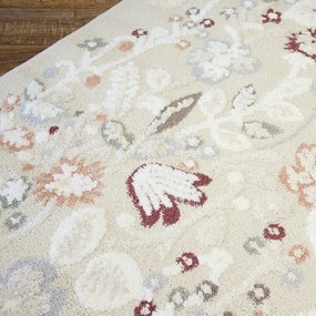 Angel Carpet, Kusový koberec Aurora 25 Beige, 60x110, béžová, kancelář