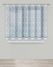 Dekorační žakárová záclona s řasící páskou TAMARA 160 bílá 300x160 cm MyBestHome