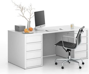 Kancelářský psací stůl FRAME, 180x80 cm, bílá