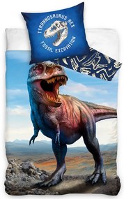 TipTrade s.r.o. Dětské povlečení Nesmrtelný T-Rex 140x200 + 70x90