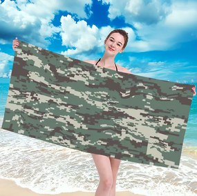 Plážová osuška se vzorem army  Šířka: 100 cm | Délka: 180 cm