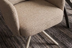Designová otočná židle Maddison šampaňská béžová