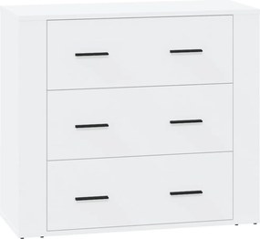 Příborníky 3 ks bílá kompozitní dřevo 3185423