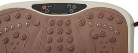 HOMCOM Vibrační deska Vibrační trenažér Vibrační zařízení Fitness trenažér LED displej USB reproduktor Tréninkové pásky Dálkové ovládání