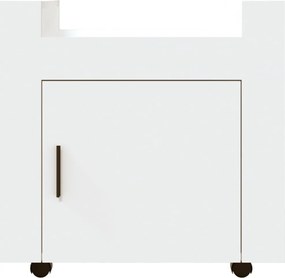vidaXL Kancelářský kontejner 60x45x60 cm kompozitní dřevo [816615] Barva: Betonová šedá