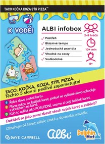 ALBI Taco, kočka, koza, sýr, pizza - K vodě
