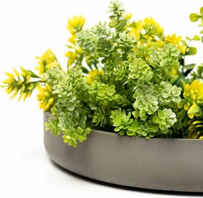Dekorační miska ORYVEN, sklolaminát, průměr 34 cm, beton design