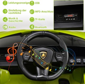 Costway 12 V Lamborghini dětské elektrické autíčko s 2,4 G dálkovým ovládáním