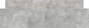 Rám postele s hlavovým a nožním čelem betonově šedý 200x200 cm 3203736