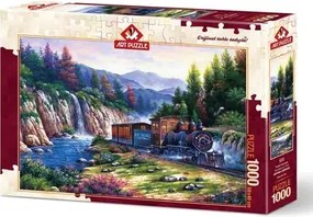 ART PUZZLE 4233 Puzzle Cestování vlakem / 1000 dílků / od 15 let
