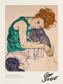 Obrazová reprodukce Seated Woman - Egon Schiele, (30 x 40 cm)