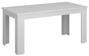 Jídelní rozkládací stůl, bílá, 160-210x90, ERODIN